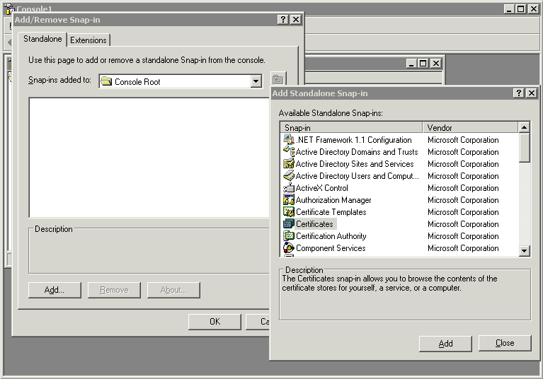 System Configuration Ssl And Ssh Ssl Server Certs Import And Export 0070